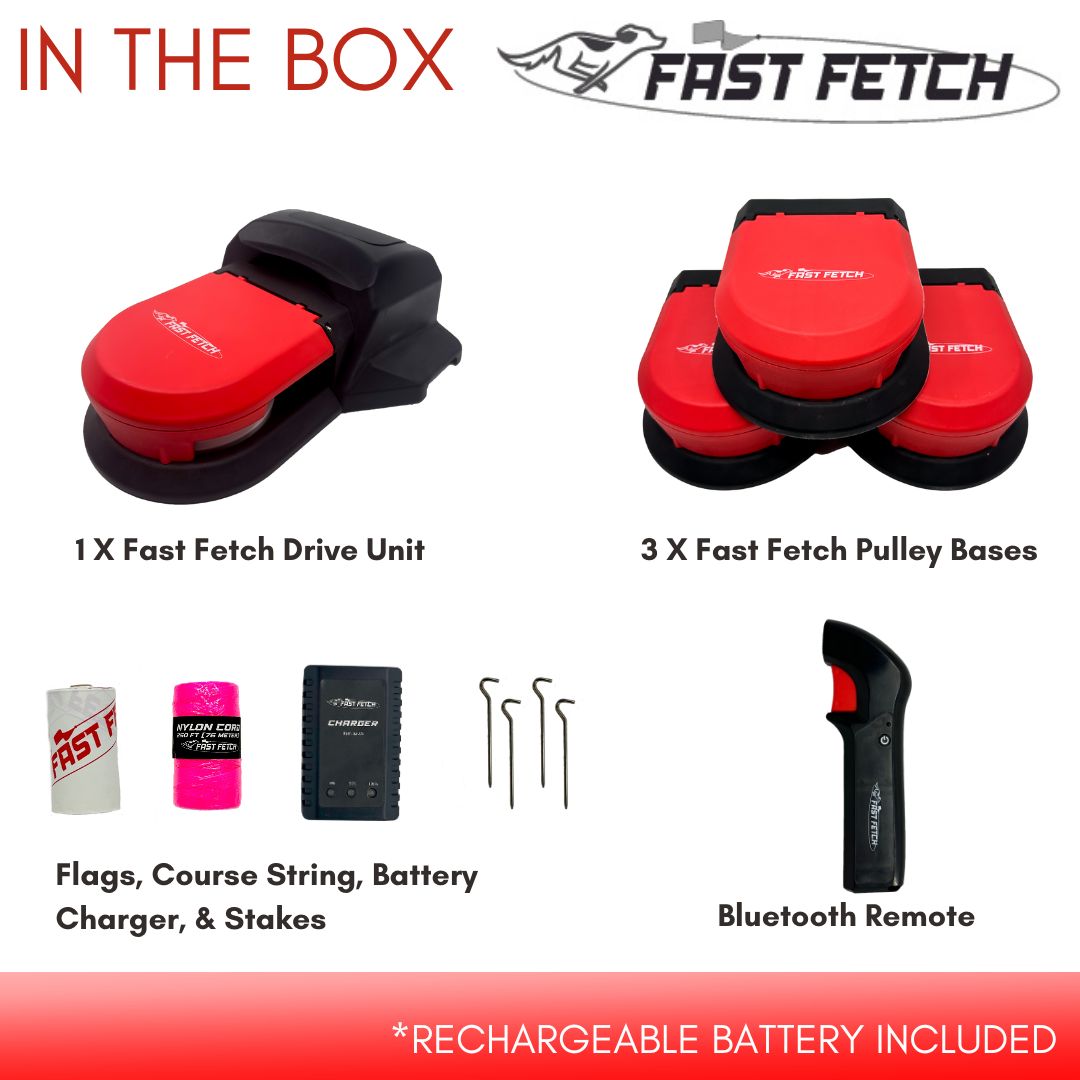 Fast Fetch Dog Lure Course - Rechargeable - Includes Battery, Remote ...